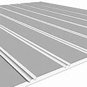 KLEER PVC Sheets 1/2" 4'x8' Beadboard 2" OC